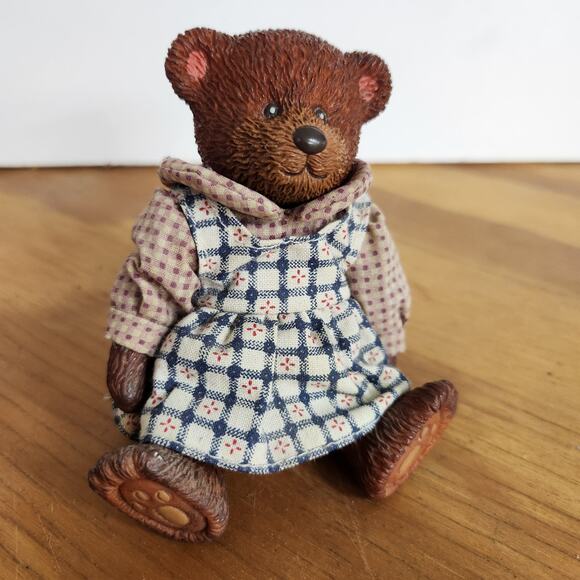 Russ | Toys | Vintage Russ Berrie Toy Bear With Dress Hard Plastic ...
